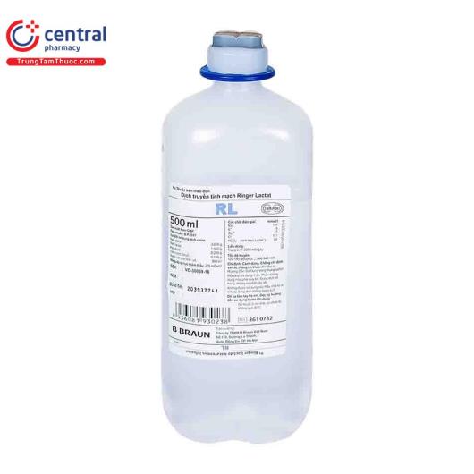 [CHÍNH HÃNG] Dung dịch truyền Ringer Lactat 500ml B.Braun( RL BB)