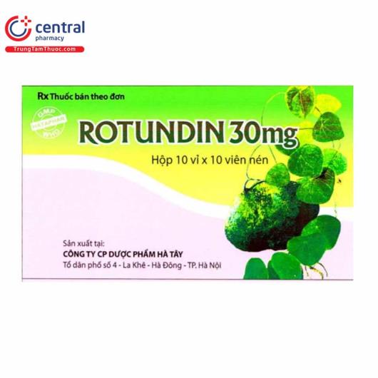 Thuốc Rotundin 30mg Hataphar thuốc điều trị mất ngủ, khó ngủ