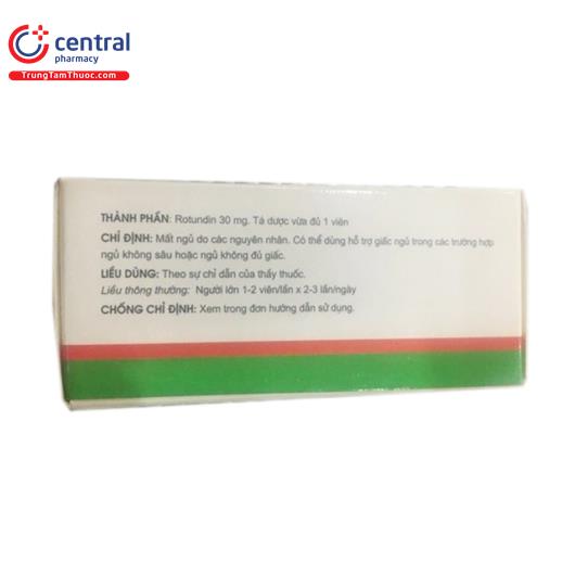 [CHÍNH HÃNG] Thuốc Rotundin Tw3 giúp an thần, gây ngủ