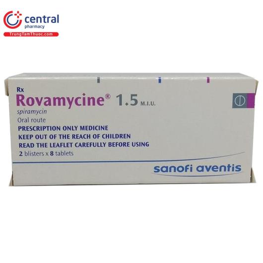 Thuốc Rovamycine 1.5 MUI: Công dụng, cách dùng, lưu ý sử dụng
