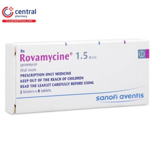 Thuốc Rovamycine 1.5 MUI: Công dụng, cách dùng, lưu ý sử dụng