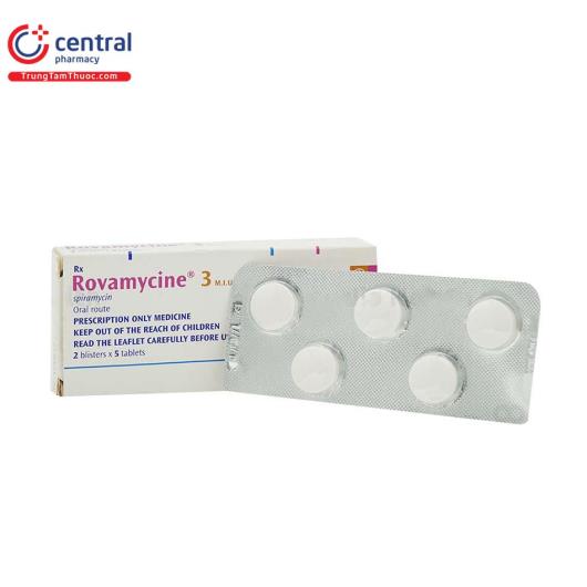 [CHÍNH HÃNG] Thuốc Rovamycine 3M.I.U. dự phòng viêm màng não