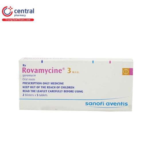 [CHÍNH HÃNG] Thuốc Rovamycine 3M.I.U. dự phòng viêm màng não