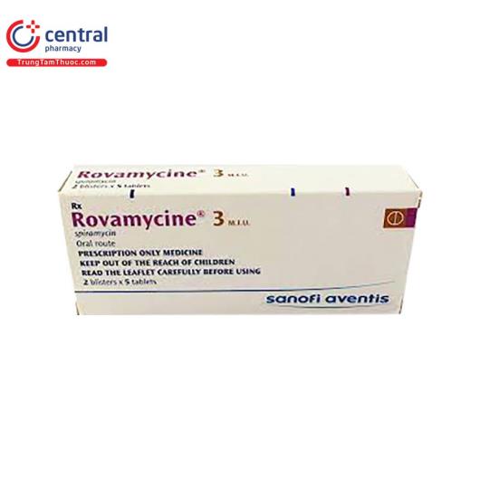 [CHÍNH HÃNG] Thuốc Rovamycine 3M.I.U. dự phòng viêm màng não