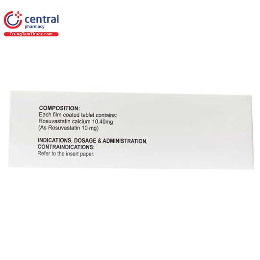 [CHÍNH HÃNG] Thuốc Rovatin 10mg - điều trị tăng cholesterol máu