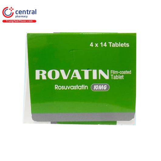 [CHÍNH HÃNG] Thuốc Rovatin 10mg - điều trị tăng cholesterol máu