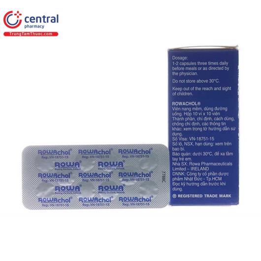 Thuốc Rowachol: Chỉ định, liều dùng và lưu ý khi sử dụng