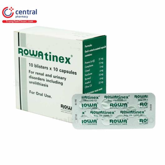 [CHÍNH HÃNG] Thuốc Rowatinex làm tan sỏi mật hiệu quả