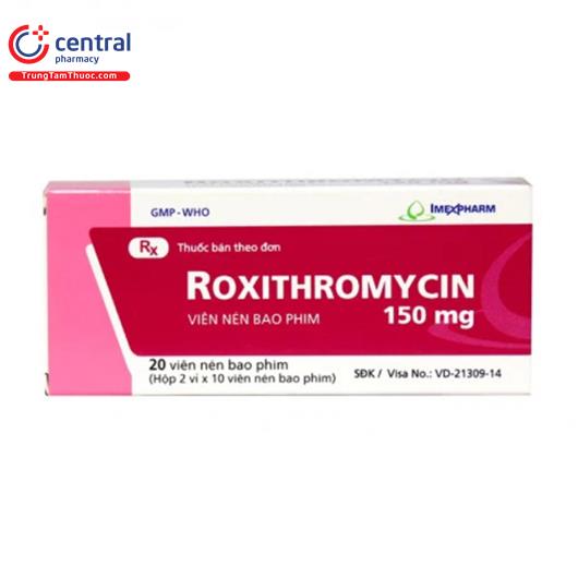 Thuốc Roxithromycin 150mg Imexpharm điều trị nhiễm trùng hô hấp