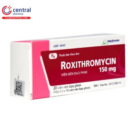 Thuốc Roxithromycin 150mg Imexpharm điều trị nhiễm trùng hô hấp