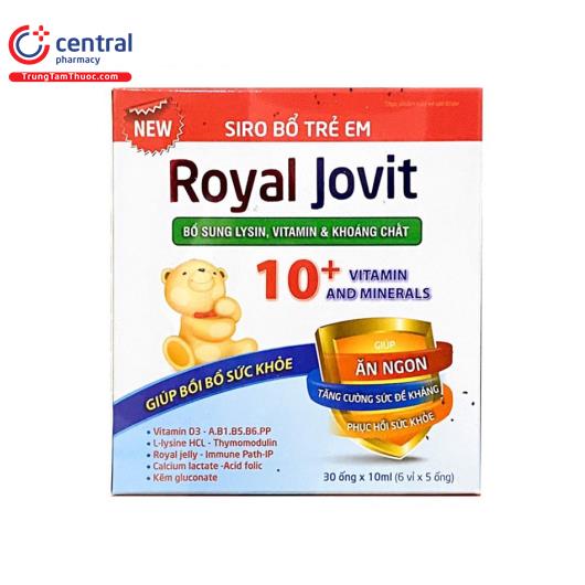 [CHÍNH HÃNG] Thuốc Royal Jovit (30 ống 10ml) giúp hấp thu dưỡng chất
