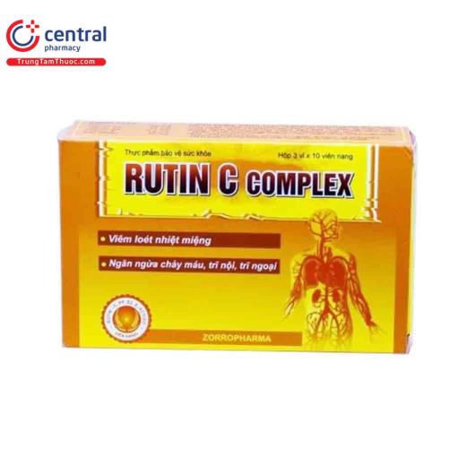 Thuốc Rutin C Complex - Tạm biệt tình trạng suy giãn tĩnh mạch