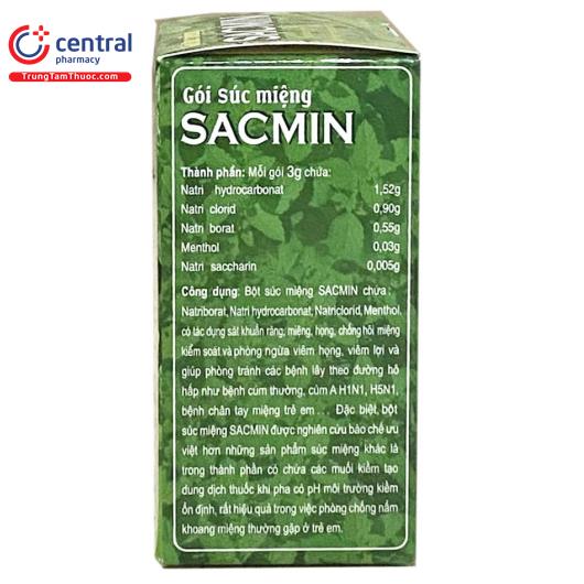 [CHÍNH HÃNG] Gói Súc Miệng Sacmin sát khuẩn, vệ sinh răng miệng