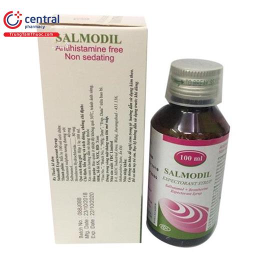 Thuốc Salmodil Expectorant Syrup - Thuốc làm giãn cơ trơn phế quản