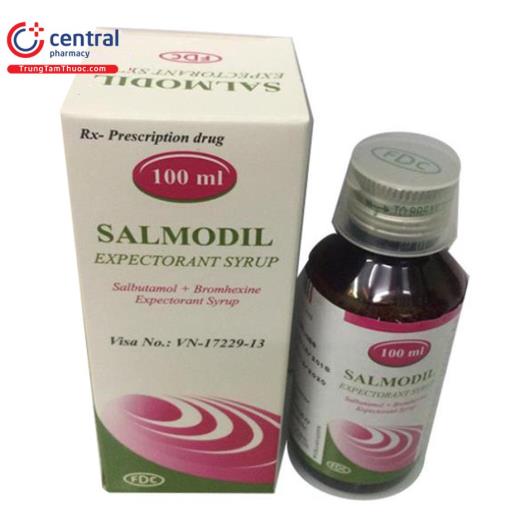 Thuốc Salmodil Expectorant Syrup - Thuốc làm giãn cơ trơn phế quản