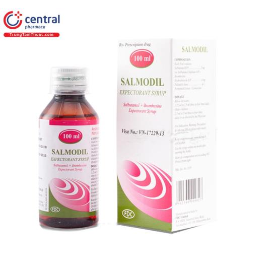Thuốc Salmodil Expectorant Syrup - Thuốc làm giãn cơ trơn phế quản