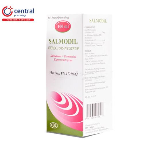 Thuốc Salmodil Expectorant Syrup - Thuốc làm giãn cơ trơn phế quản