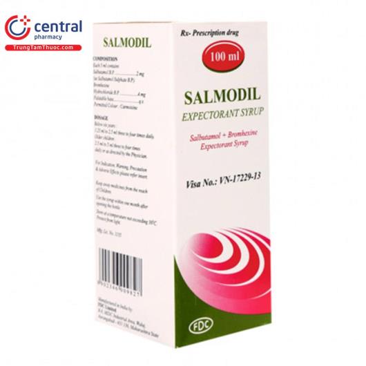 Thuốc Salmodil Expectorant Syrup - Thuốc làm giãn cơ trơn phế quản