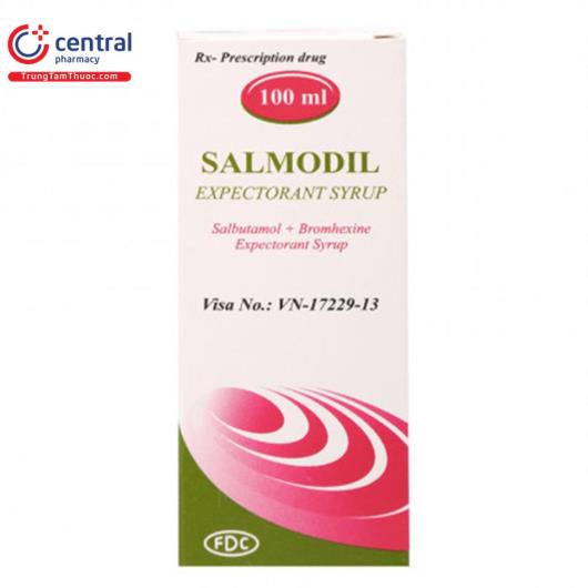 Thuốc Salmodil Expectorant Syrup - Thuốc làm giãn cơ trơn phế quản