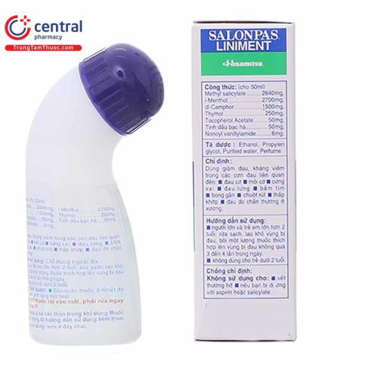 Thuốc Salonpas Liniment 50ml - Dầu xoa giảm đau, kháng viêm hiệu quả