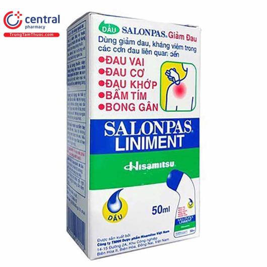 Thuốc Salonpas Liniment 50ml - Dầu xoa giảm đau, kháng viêm hiệu quả
