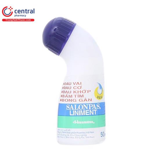 Thuốc Salonpas Liniment 50ml - Dầu xoa giảm đau, kháng viêm hiệu quả