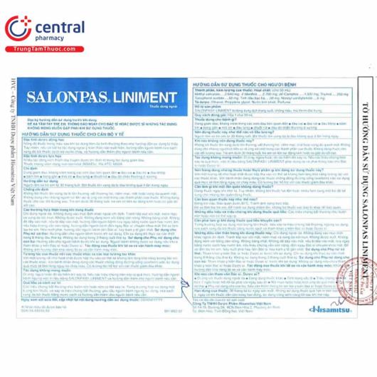 Thuốc Salonpas Liniment 50ml - Dầu xoa giảm đau, kháng viêm hiệu quả