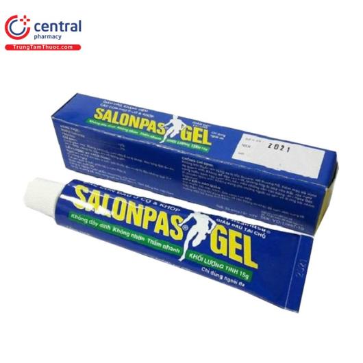 Thuốc Salonpas Gel 15g - giảm đau cơ, mỏi cơ, cứng vai