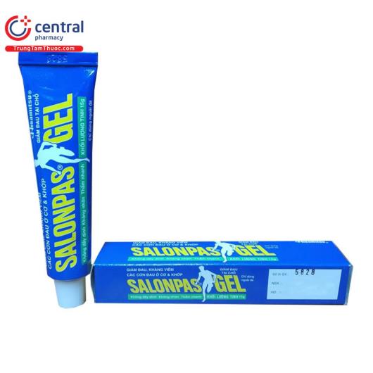 Thuốc Salonpas Gel 15g - giảm đau cơ, mỏi cơ, cứng vai