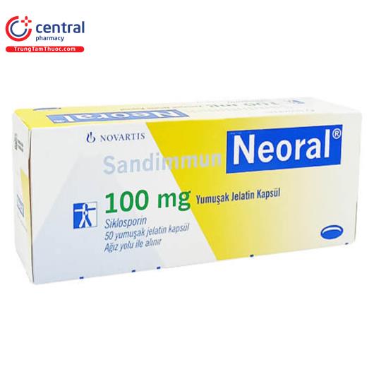 Sandimmun Neoral 100mg- thuốc chống đào thải ghép tạng