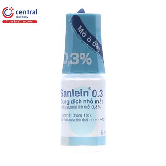 [CHÍNH HÃNG] Thuốc nhỏ mắt Sanlein 0.3 điều trị triệu chứng khô mắt