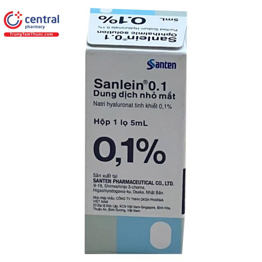Thuốc Sanlein 0.1 - thuốc nhỏ mắt điều trị rối loạn biểu mô giác mạc