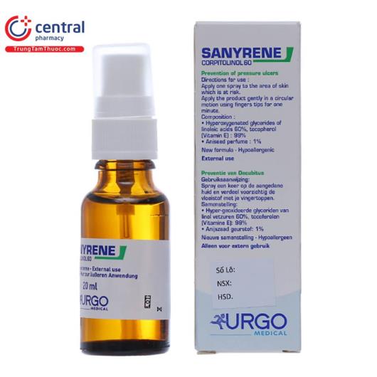 [CHÍNH HÃNG] Thuốc Sanyrene 20ml - Thuốc xịt ngăn ngừa loét da