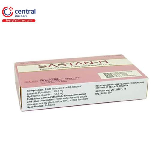 Thuốc Sastan-H - Hiệu quả trong phòng ngừa tăng huyết áp