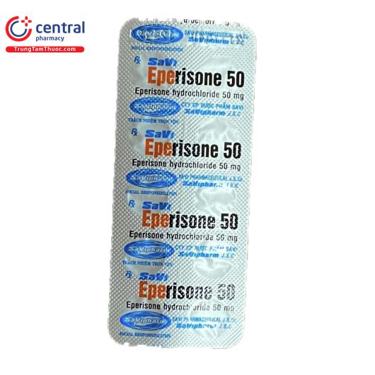 Savi Eperisone 50 - Thuốc giãn cơ điều trị đau nhức xương khớp