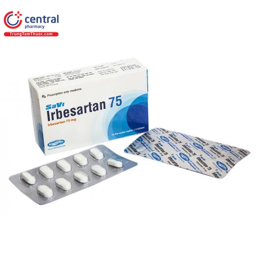 [CHÍNH HÃNG] Thuốc SaVi Irbesartan 75 điều trị tăng huyết áp