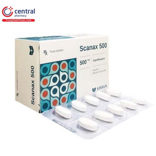 Thuốc Scanax 500 (Ciprofloxacin 500mg) điều trị bệnh nhiễm khuẩn nặng