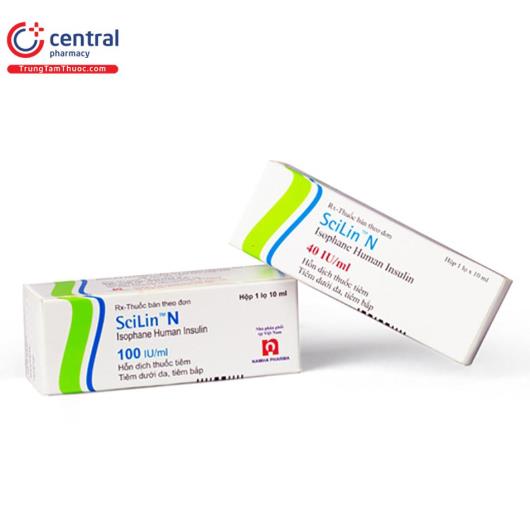 Thuốc Scilin N 40IU/ml Inj.10ml - Thuốc điều trị tiểu đường
