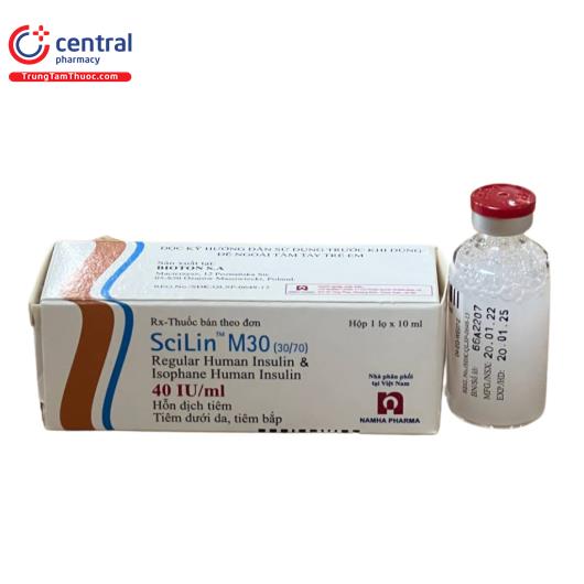 Thuốc Scilin M30 (30/70) 40IU/ml - thuốc điều trị tiểu đường