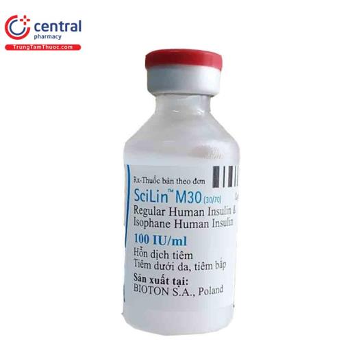[CHÍNH HÃNG] Thuốc Scilin M30 100IU/ml 10ml - Điều trị đái tháo đường