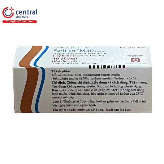 Thuốc Scilin M30 (30/70) 40IU/ml - thuốc điều trị tiểu đường
