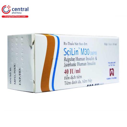 Thuốc Scilin M30 (30/70) 40IU/ml - thuốc điều trị tiểu đường