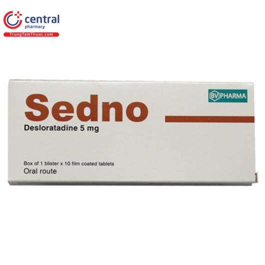 Thuốc Sedno (vỉ)- điều trị dị ứng: cách dùng, lưu ý khi sử dụng
