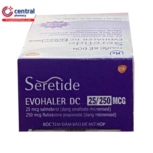 Thuốc xịt hen phế quản Seretide Evohaler 25/250: Tác dụng, cách dùng