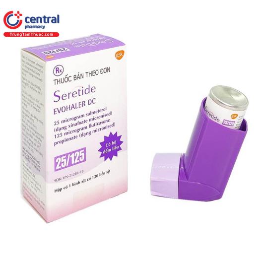 Thuốc Seretide Evohaler DC 25/125 điều trị các bệnh đường hô hấp