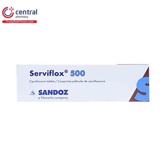 Thuốc Serviflox 500 (Hộp 30 viên): tác dụng, lưu ý khi sử dụng