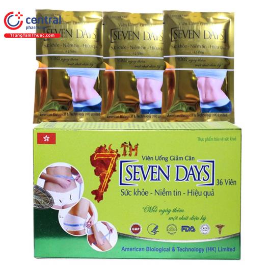 [CHÍNH HÃNG] Thuốc viên uống giảm cân Seven Days cho phái đẹp