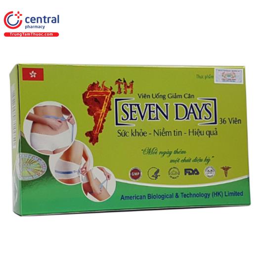 [CHÍNH HÃNG] Thuốc viên uống giảm cân Seven Days cho phái đẹp