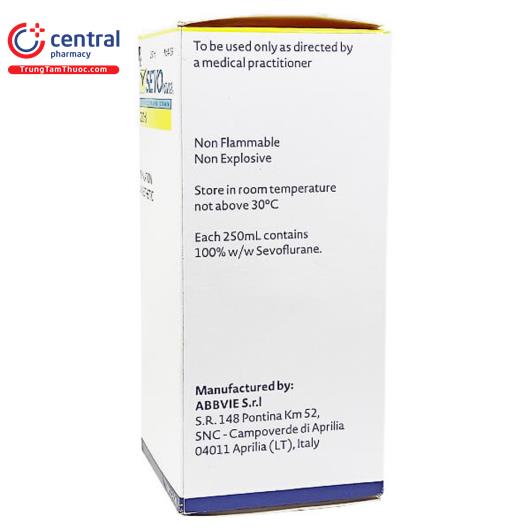 [CHÍNH HÃNG] Thuốc Sevorane 250ml gây mê hô hấp khi phẫu thuật