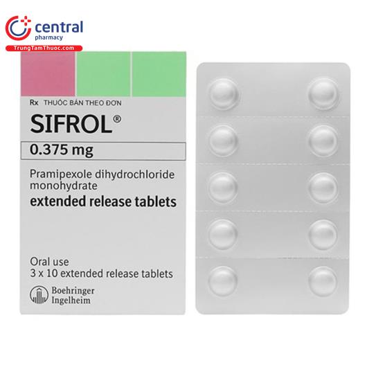 [CHÍNH HÃNG] Thuốc Sifrol 0,375mg - Điều trị Parkinson